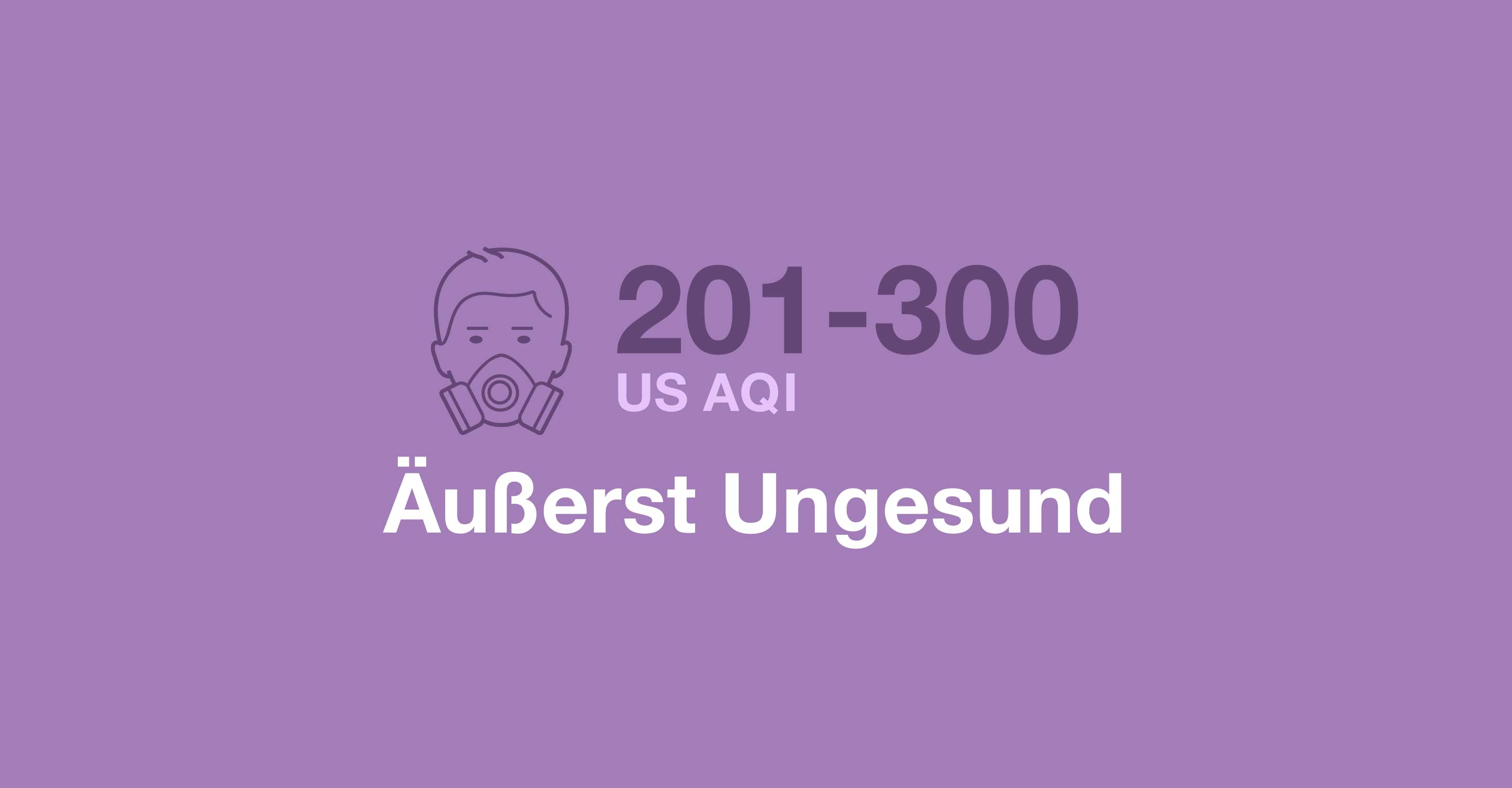 Wenn die Luftqualität "sehr ungesund" ist | IQAir